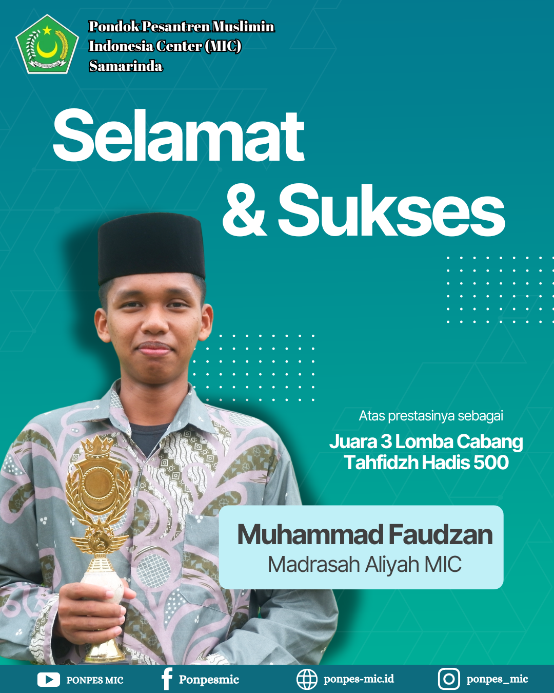 SANTRI PONDOK PESANTREN MIC BERPRESTASI – Pondok Pesantren MIC Samarinda